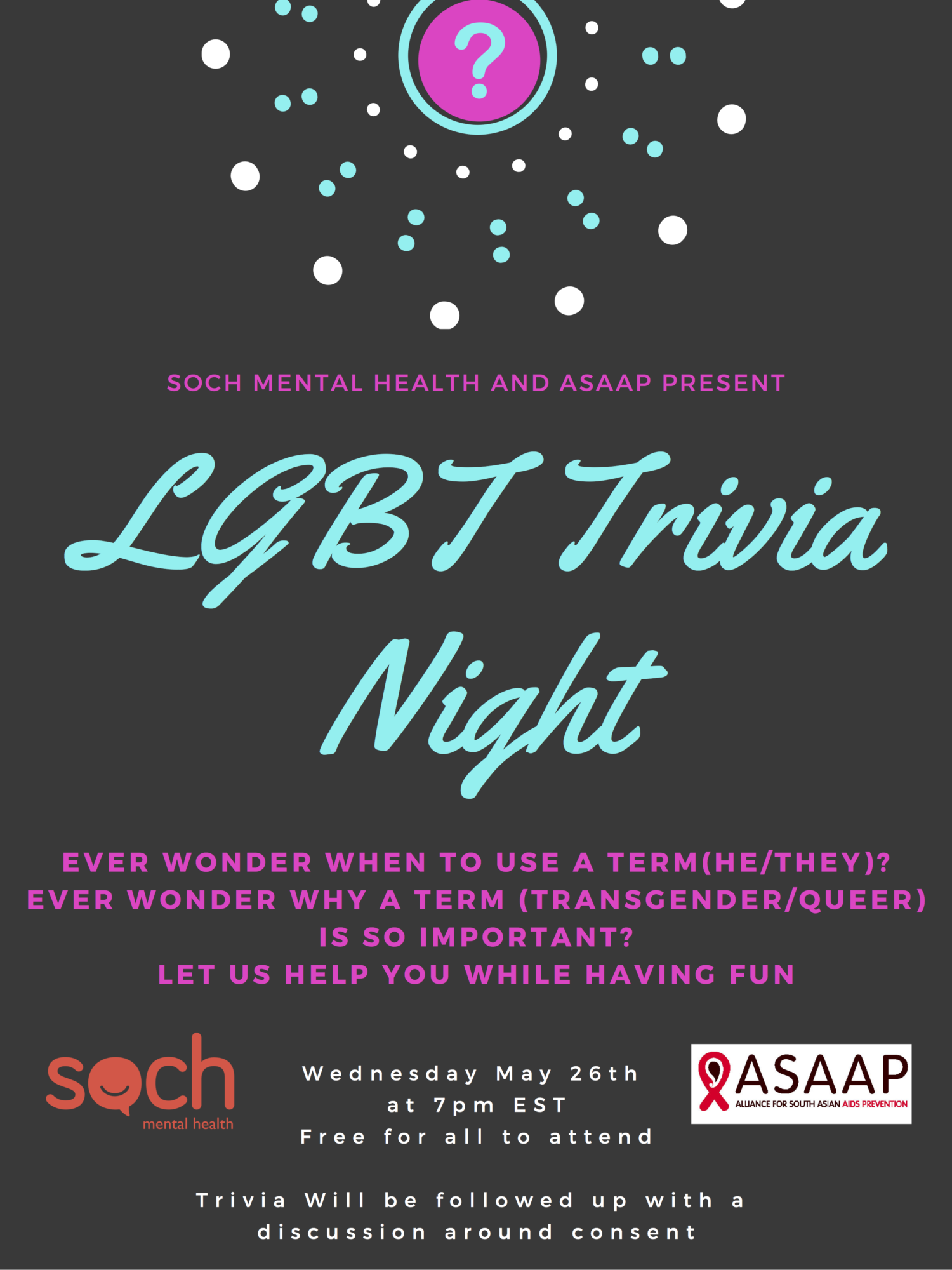 LGBT Trivia Night - Soch Mental Health